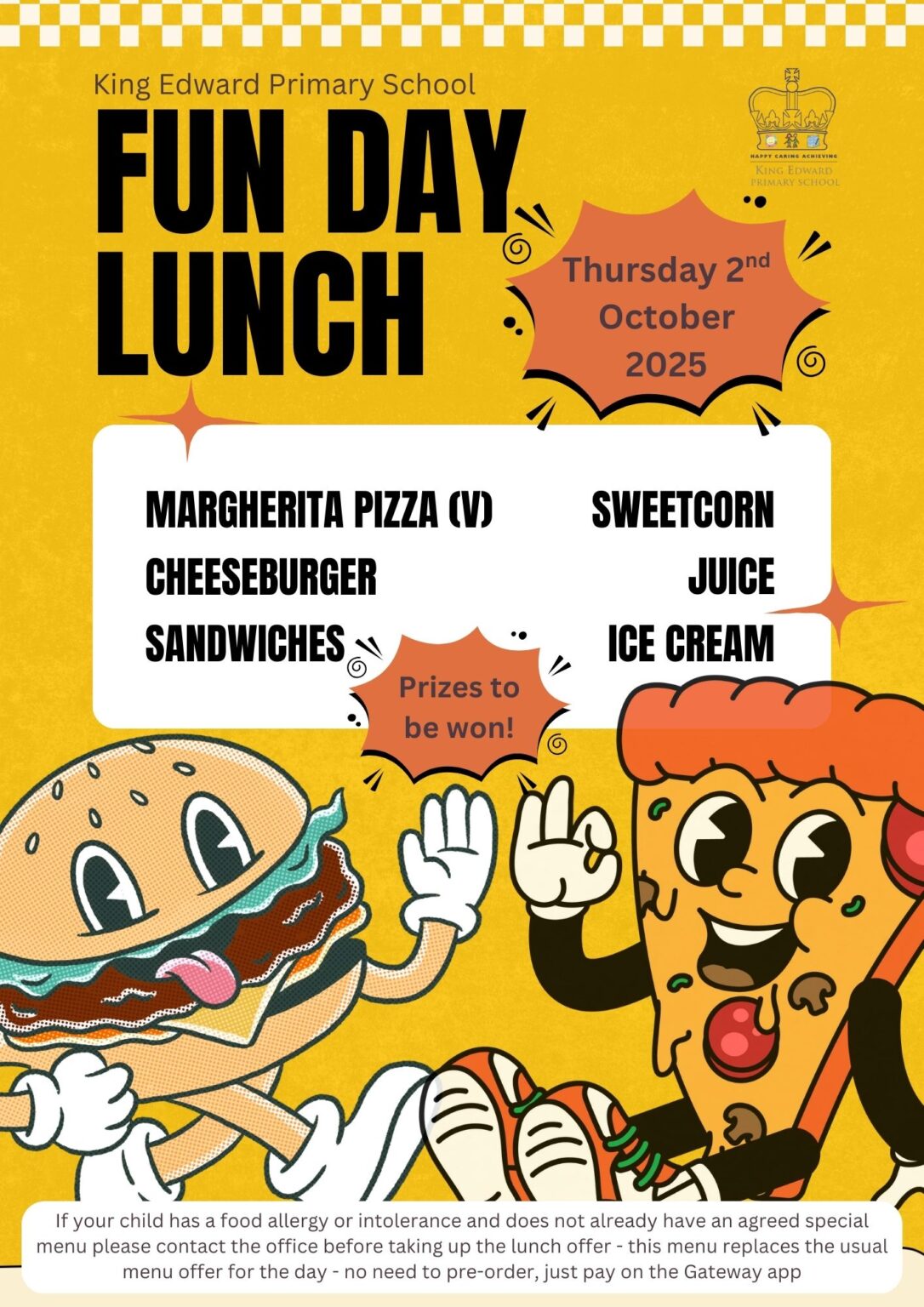 King Edward Primary School Fun Day Lunch – Thursday 2nd October 2025 ...